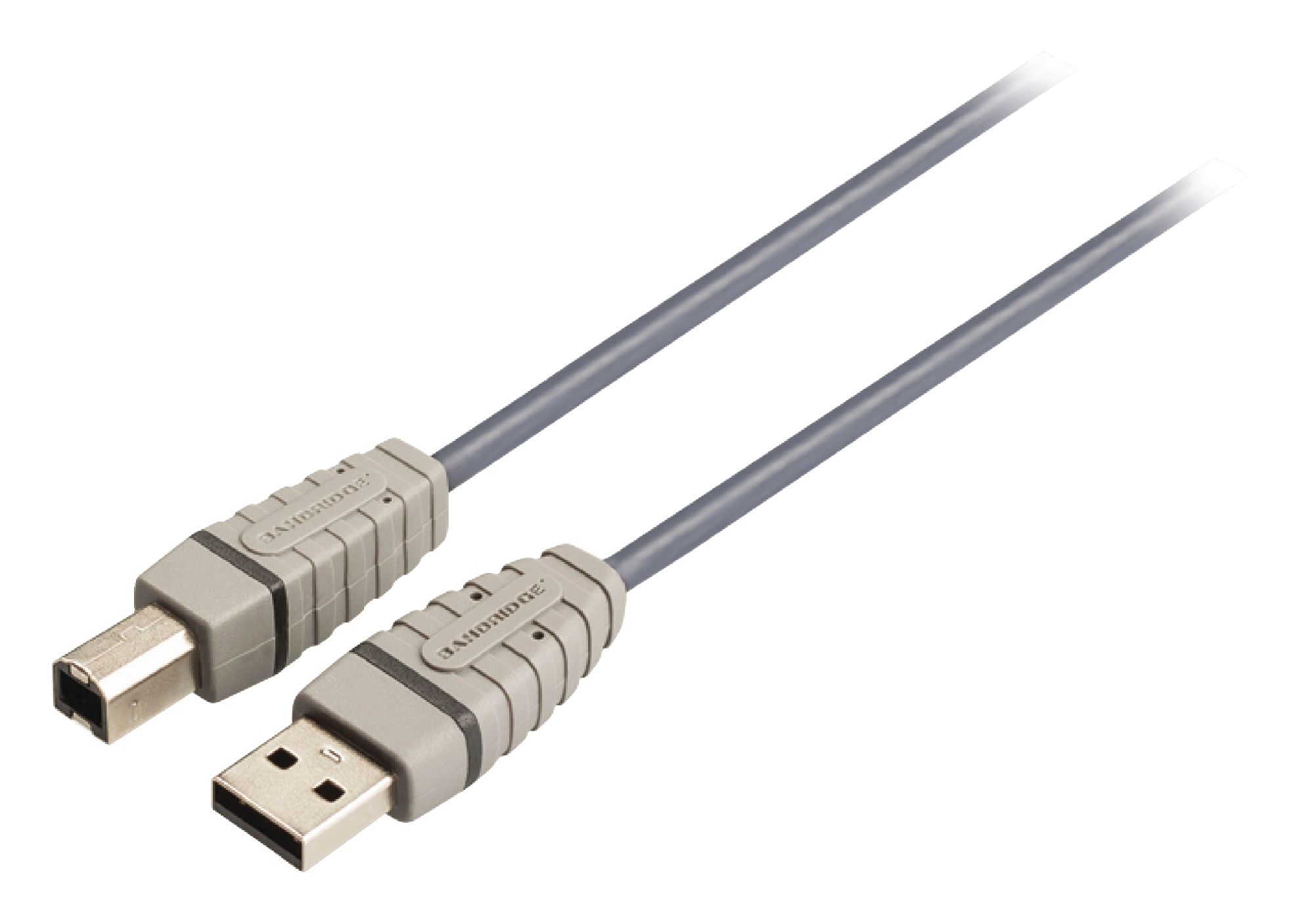 Bandridge USB 2.0 Cable USB-A Male - USB-B Male Round 2.00 m Blue