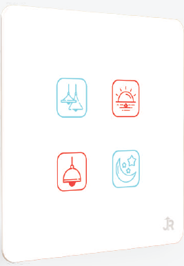 JR Autotech Xeon Series, 2 Module Touch Panel Switch (Wi-Fi)