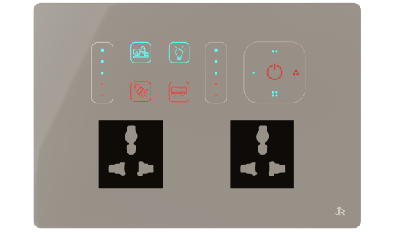 JR Autotech Xeon Series, 12 Module Touch Panel Switch (Wi-Fi)