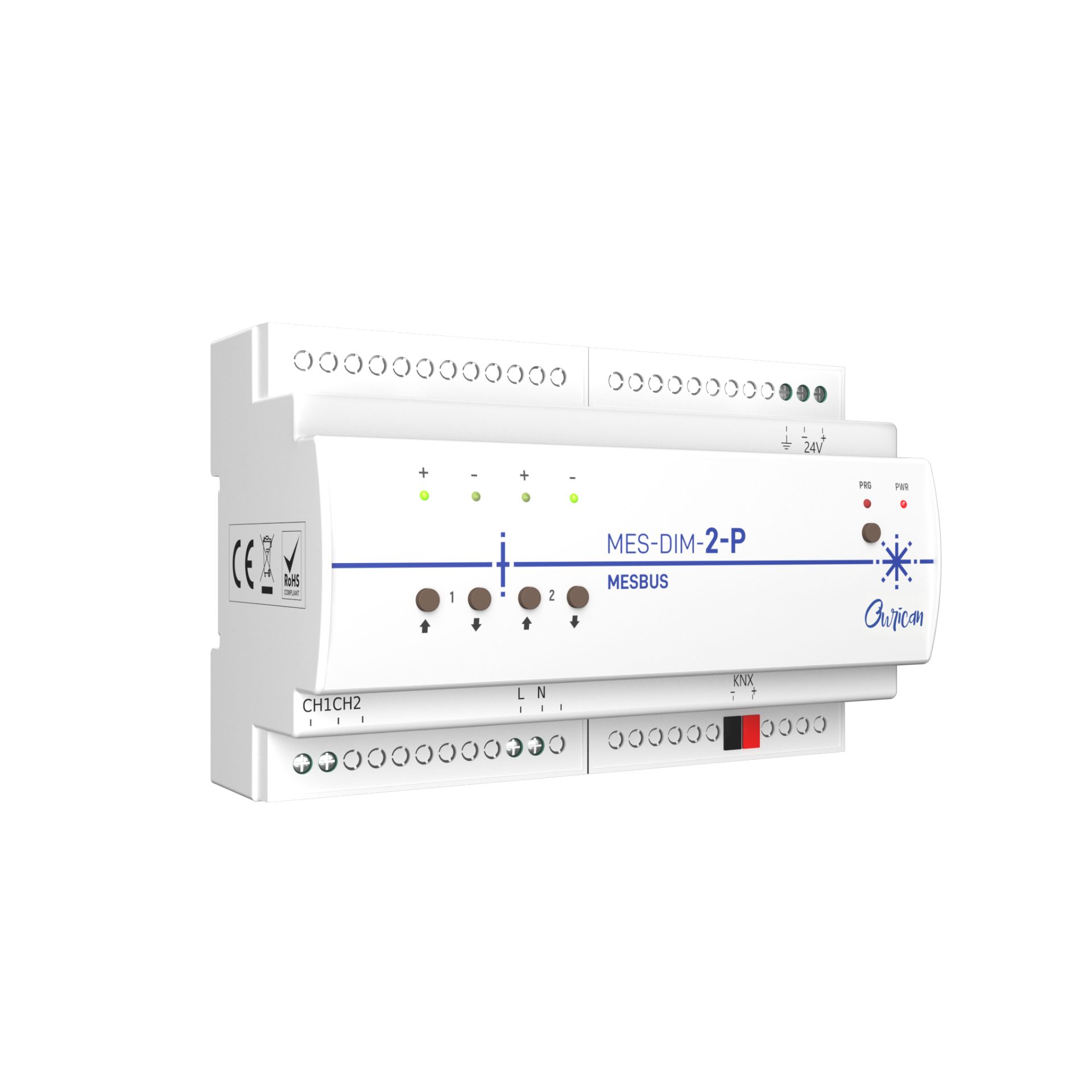 Ourican KNX 2 Channel Phase Cut Dimmer