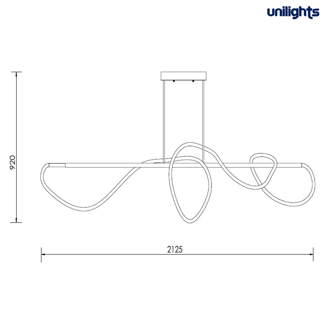 Unilights Lasso Ceiling Flex Chandelier